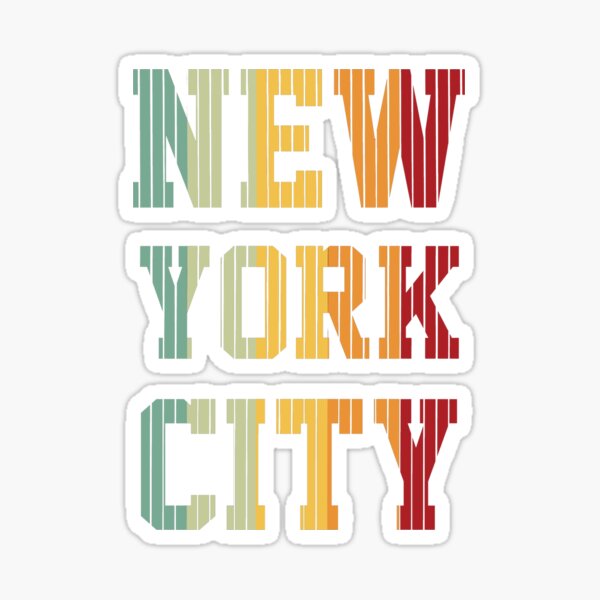 "Funny New York City Pattern" Sticker for Sale by Alami555 | Redbubble