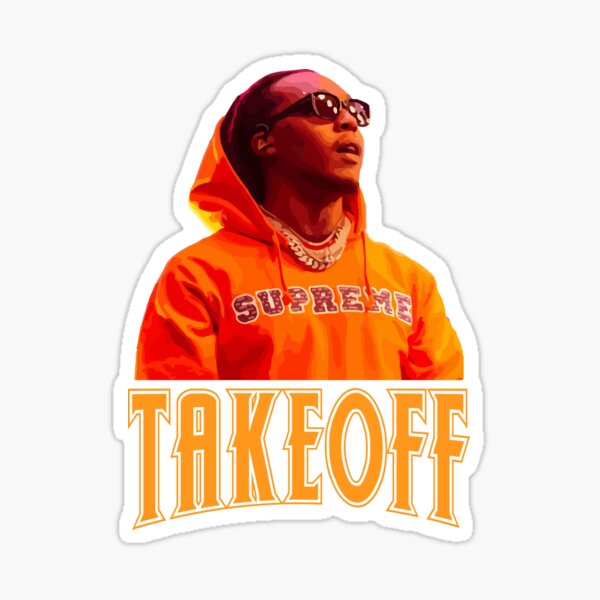 "Migos Takeoff Rapper" Sticker for Sale by HoshiiCreations | Redbubble