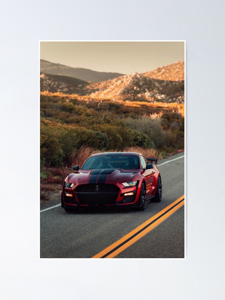 "Ford Mustang Shelby GT500" Poster for Sale by AmericanCars | Redbubble