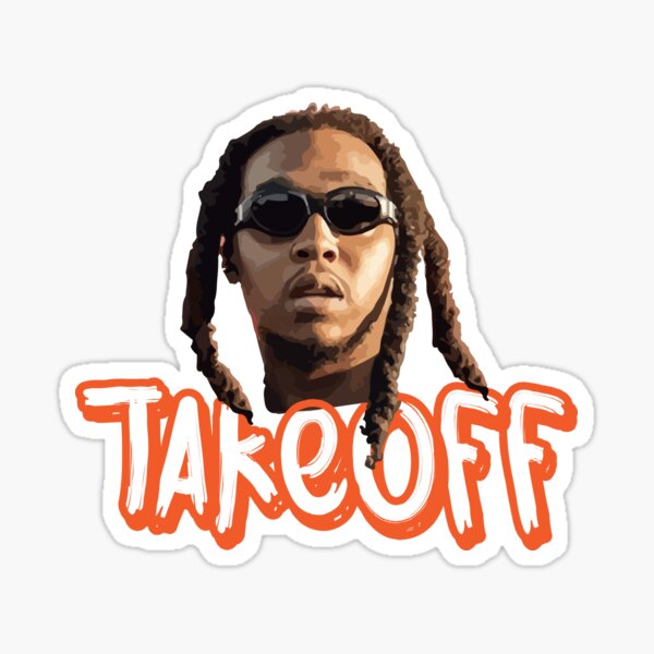 "Migos Takeoff American Rapper" Sticker for Sale by HoshiiCreations ...