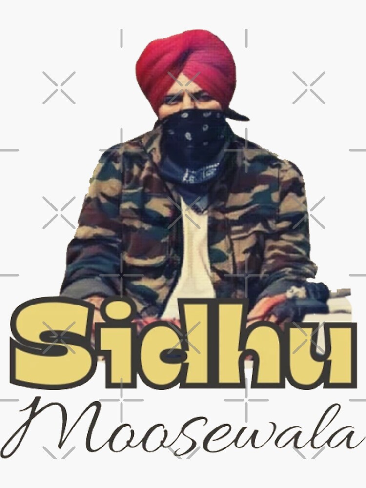 "sidhu moose wala" Sticker for Sale by byDYLA | Redbubble