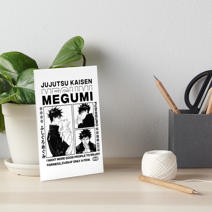 "Megumi Fushiguro Jujutsu, Megumi Jujutsu Kaisen, jjk manga" Art Board ...