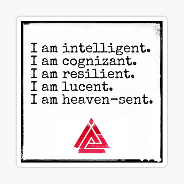 "Positive Affirmations" Sticker for Sale by NatureBugArt | Redbubble