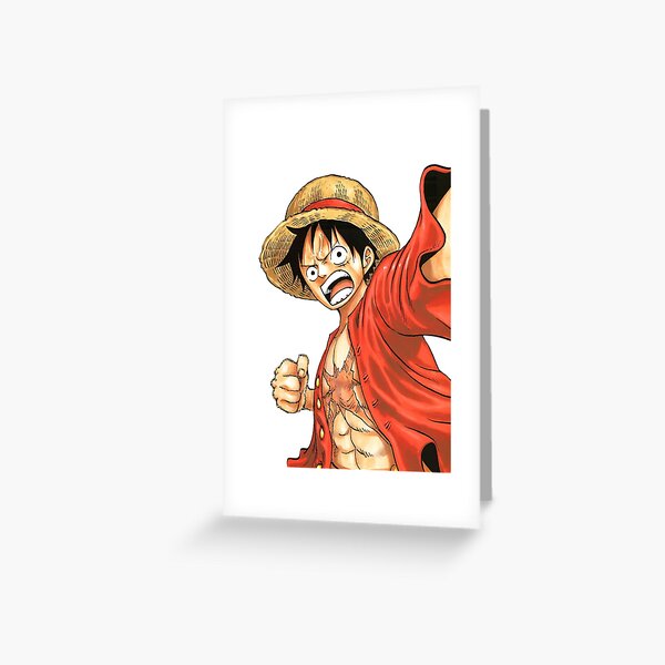 "One Piece Luffy" Greeting Card for Sale by Texnoh | Redbubble