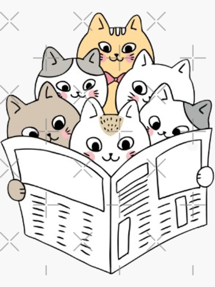 Cats We Reads Banned Books Funny Bookworms Reading Book Sticker For Sale By Winnari2005