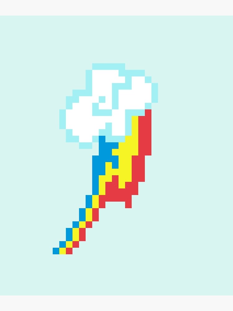Rainbow Dash Pixel Art Template