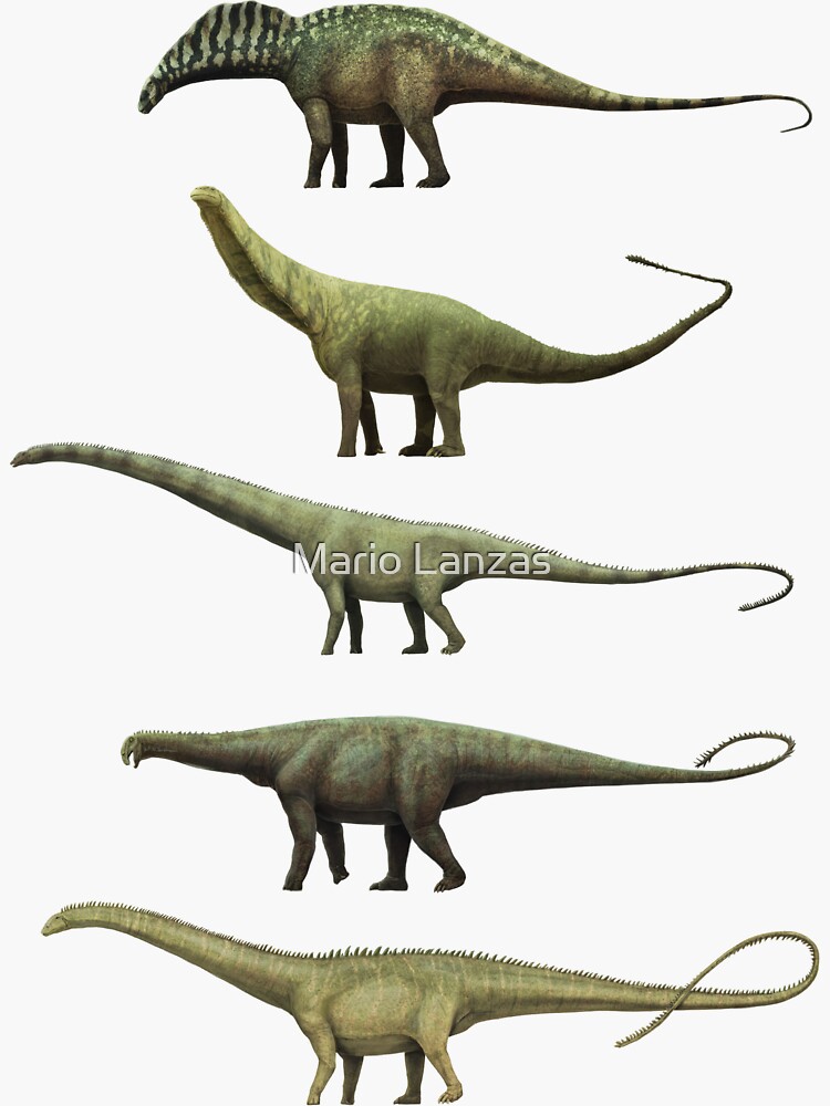 "Diplodocoidea Poster. Sauropods, paleoart" Sticker for Sale by Mario ...