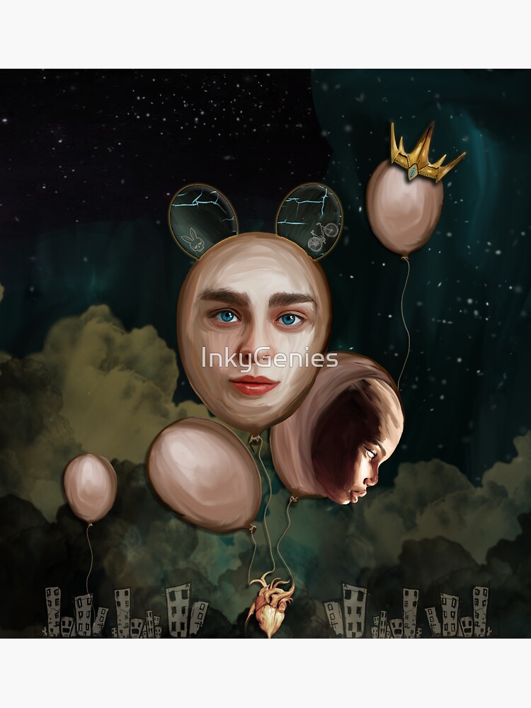 "Floating Dreams - Kings and Queens" Sticker for Sale by InkyGenies ...