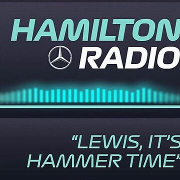 "Lewis Hamilton Radio GP F1" Sticker for Sale by islandchicart | Redbubble