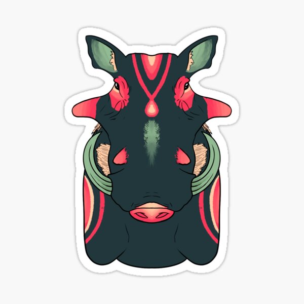"Warthog :: Safari" Sticker for Sale by Platinumfrog | Redbubble