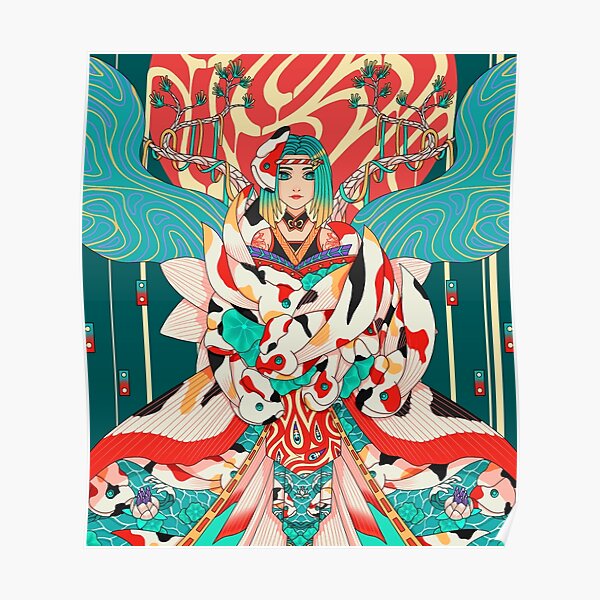 "Queen of fish" Poster for Sale by Hnesst | Redbubble
