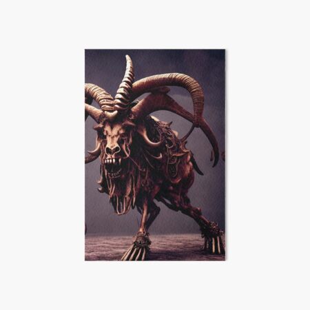 "Demonic Ram Skeleton" Art Board Print for Sale by Ai-Artz | Redbubble