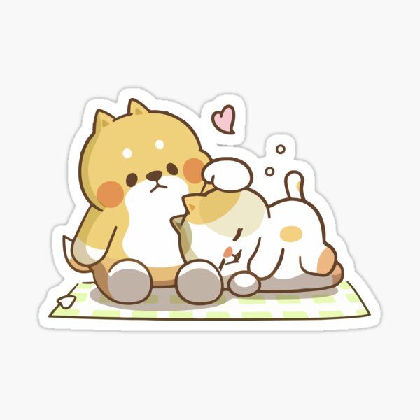 "Tonton Friends | Yuta and Bella | Bella sleeping" Sticker for Sale by ...