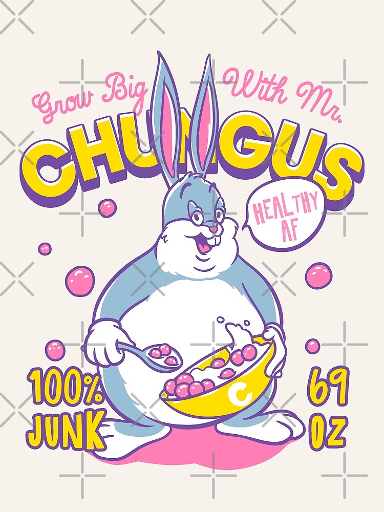 "Big Chungus Cereal | Grow Big with Mr. Chungus | MEME" Art Print for ...