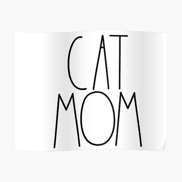 "Cat Mom Rae Dunn Inspired Farmhouse" Poster for Sale by FineElephant ...