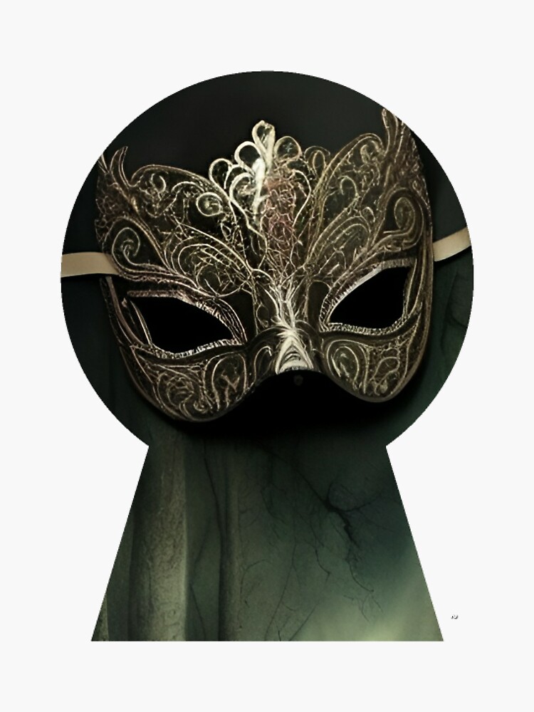 "Mask of the Forest Lord Lock" Sticker for Sale by AstraLowelle | Redbubble