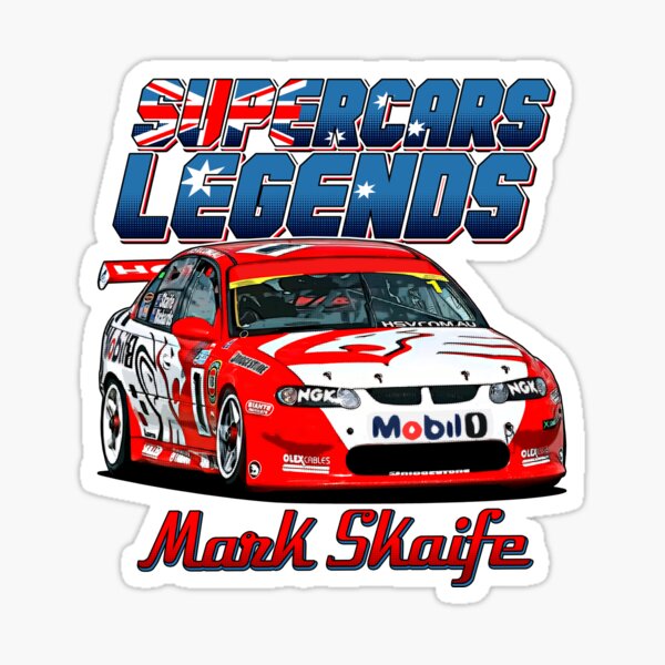 "V8 Supercars Legends Mark Skaife Australia" Sticker for Sale by ...