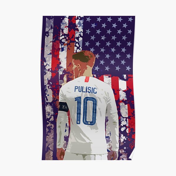 "Christian Pulisic USA" Poster for Sale by Zwiwi | Redbubble