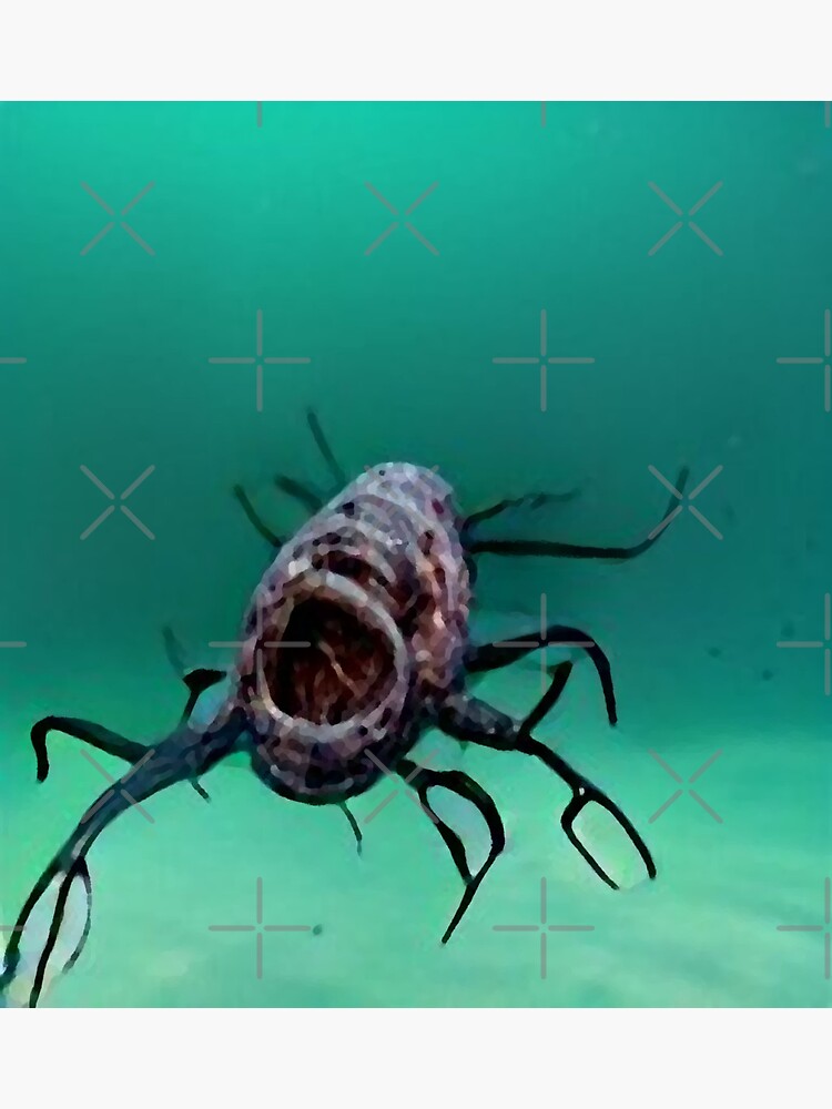 "Deep Sea Hell: Hungry Monstrous Creature" Sticker for Sale by ...