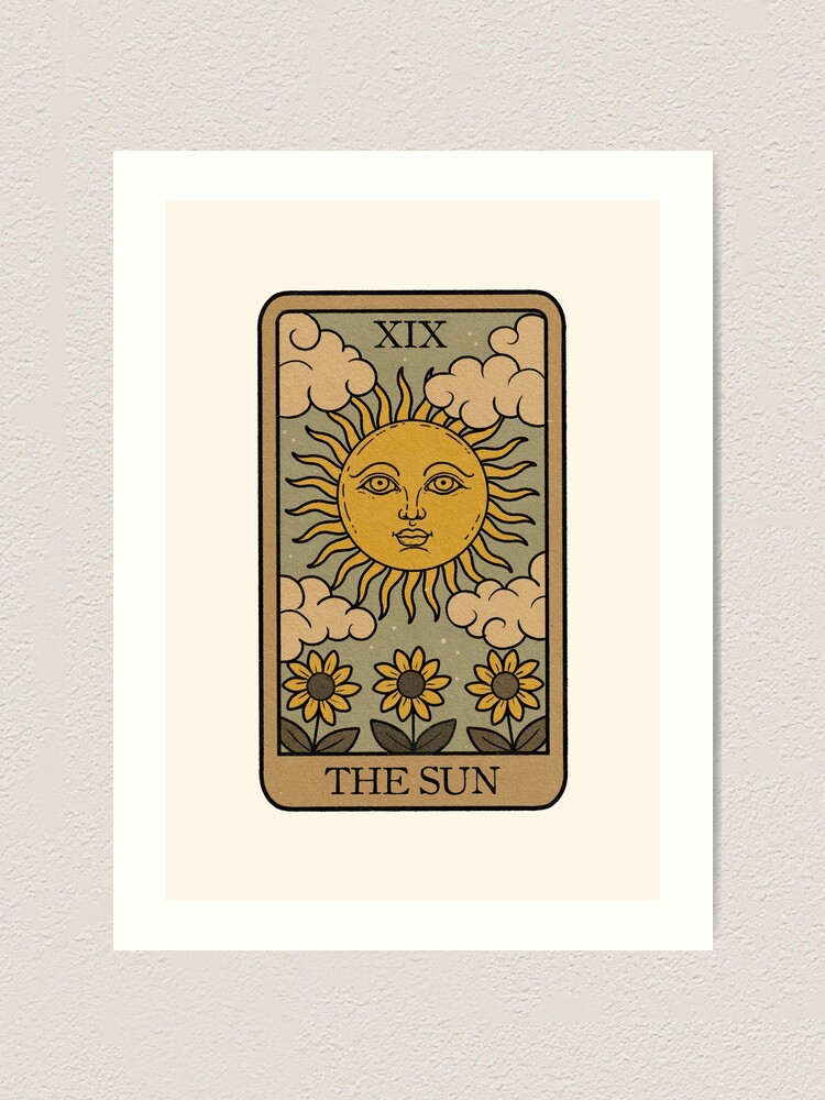 Lámina artística for Sale con la obra «El Sol - Carta del Tarot» de ...