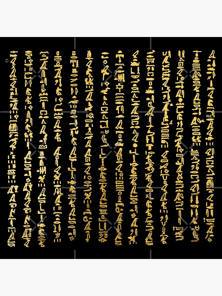 "Ancient Egyptian Hieroglyphs text from The Debate Between a Man and ...
