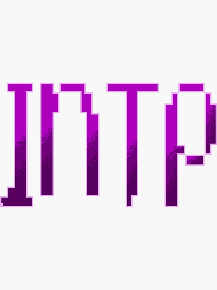 "Intp mbti pixel design " Sticker for Sale by Pixelartcelinee | Redbubble