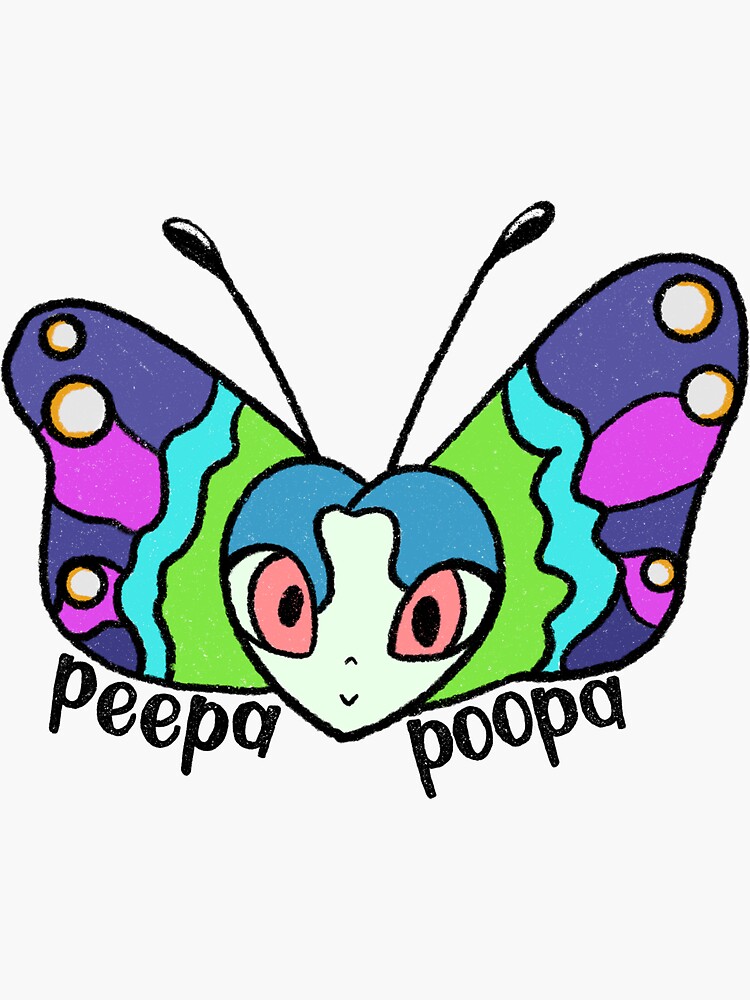"Peepa Poopa " Sticker for Sale by Peepa-Poopa | Redbubble