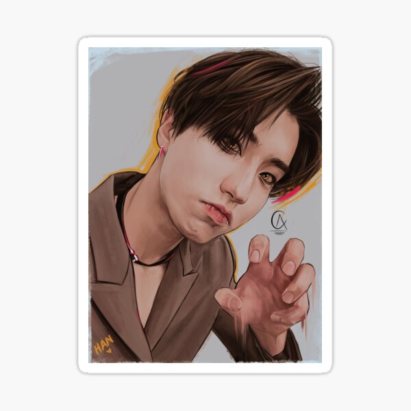 "Stray Kids - Han Jisung" Sticker for Sale by CANSUAKND | Redbubble