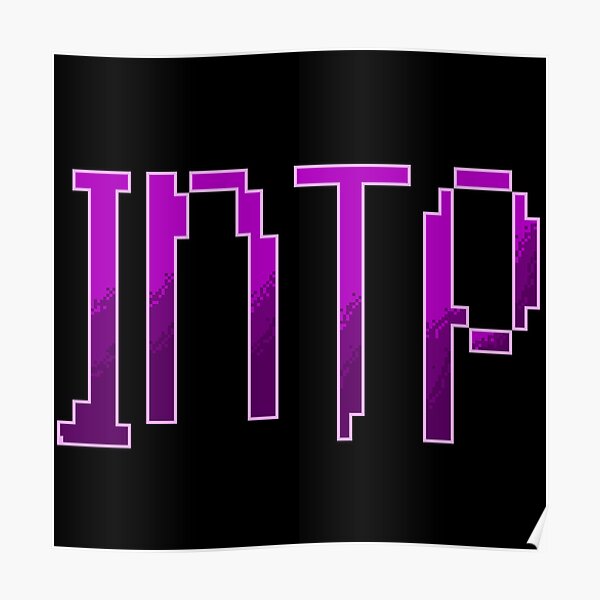 "Intp mbti pixel design " Poster for Sale by Pixelartcelinee | Redbubble