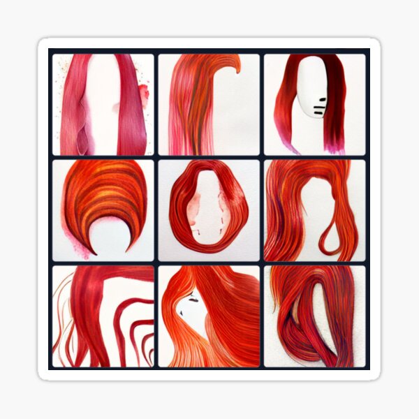 "Redhead / Love your Red Hair Art" Sticker for Sale by CinderPress ...