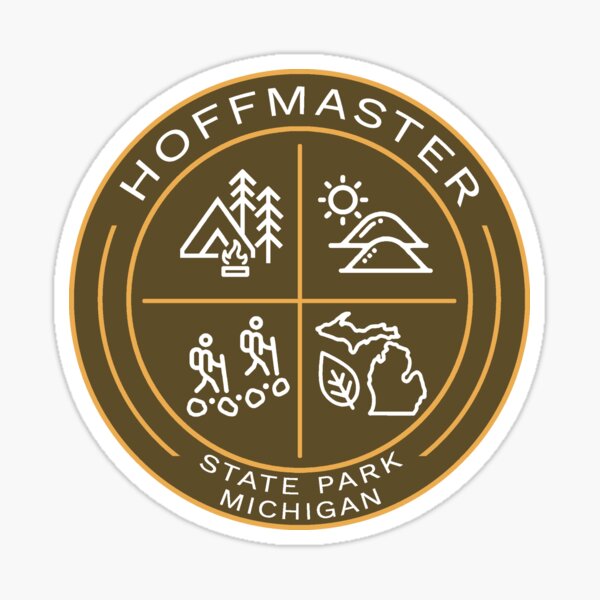 "Hoffmaster State Park MI Heraldic Logo" Sticker for Sale by VanyaKar ...