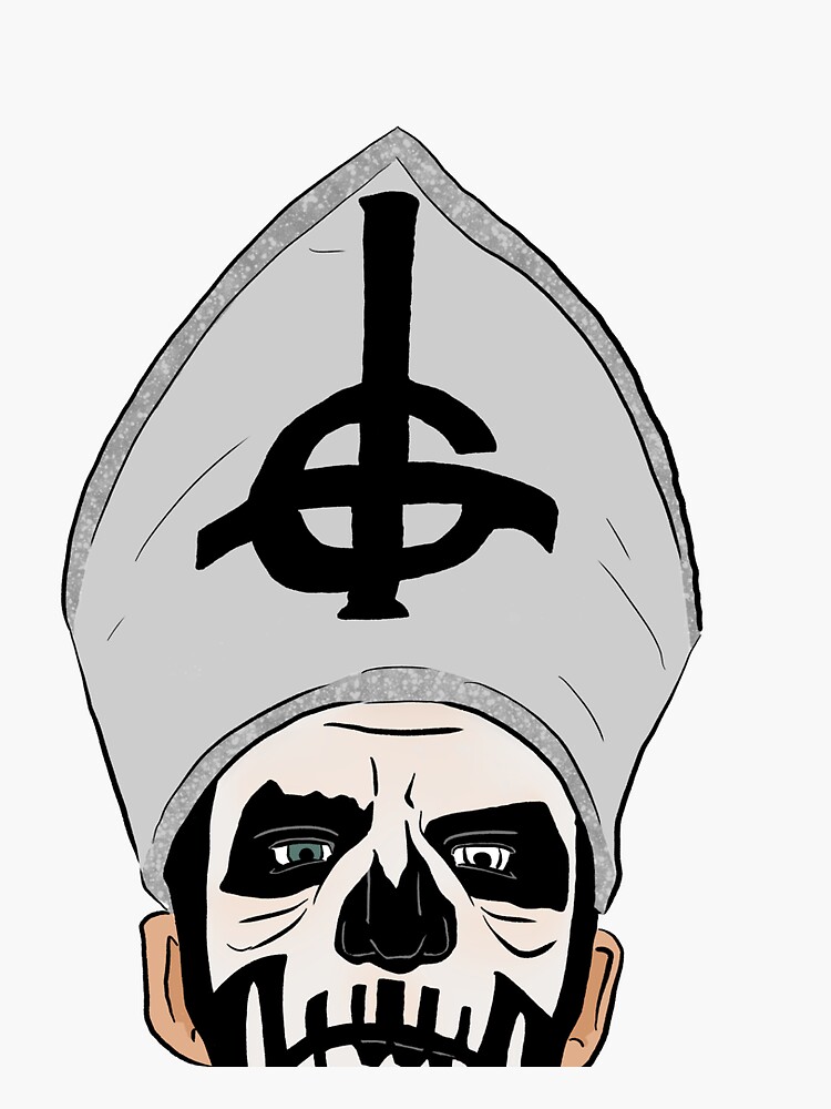 "Papa Emeritus 1 peek" Sticker for Sale by Fenrisofasgard | Redbubble