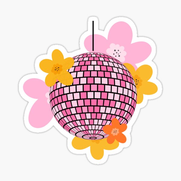 "Flower Disco Ball" Sticker for Sale by lanabohbana | Redbubble
