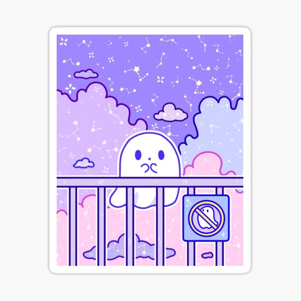 "No ghosts allowed area " Sticker for Sale by Inkcapella | Redbubble