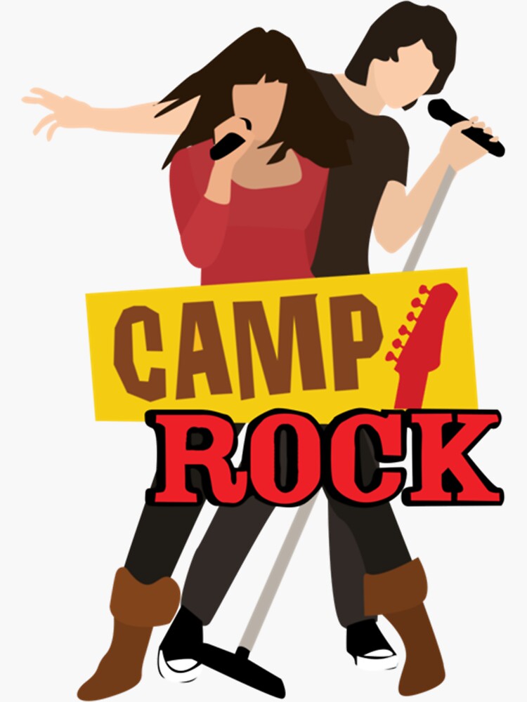 "Camp Rock " Sticker for Sale by EdenGuaann | Redbubble