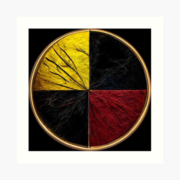 "Indigenous Medicine Wheel , Wheel Of Life, Native America." Art Print ...
