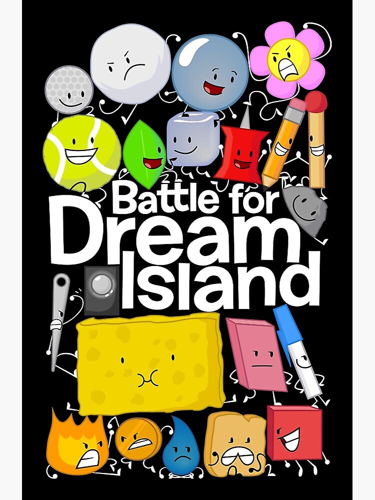 "BFDI Poster Black" Sticker for Sale by alfredandrus | Redbubble