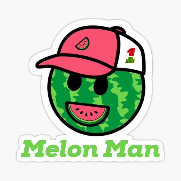 "Melon Man " Sticker for Sale by Foofighter01 | Redbubble