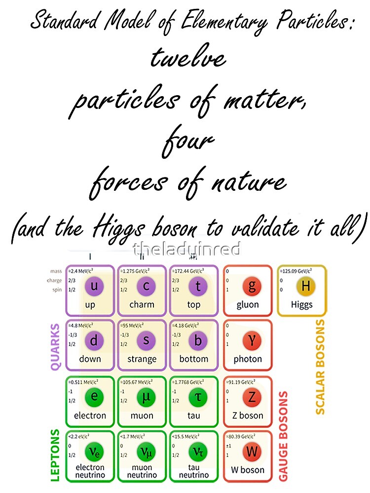 "Standard Model of Elementary Particles" Art Print by theladyinred ...