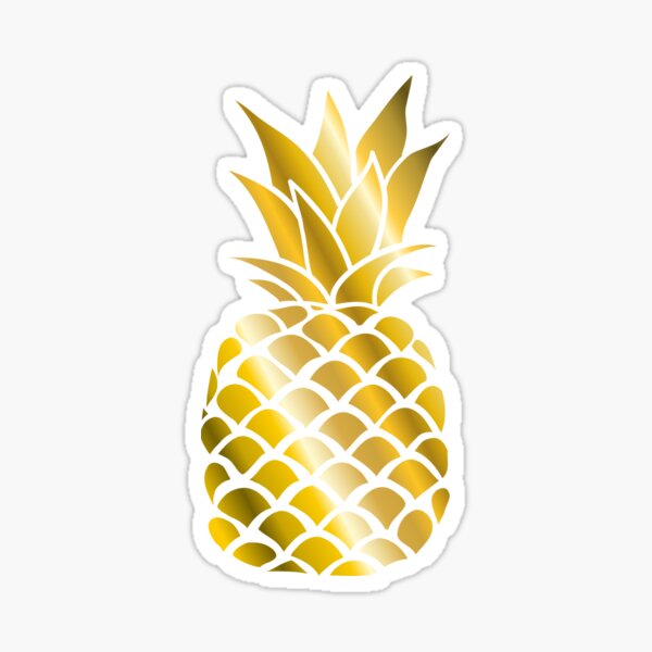 "golden pineapple" Sticker for Sale by NaniStorE | Redbubble