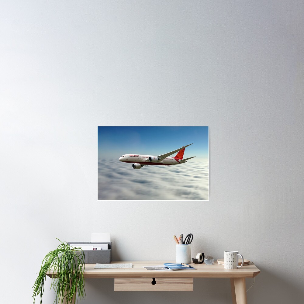 "Air India Boeing 787 Dreamliner N1008S " Poster for Sale by ...