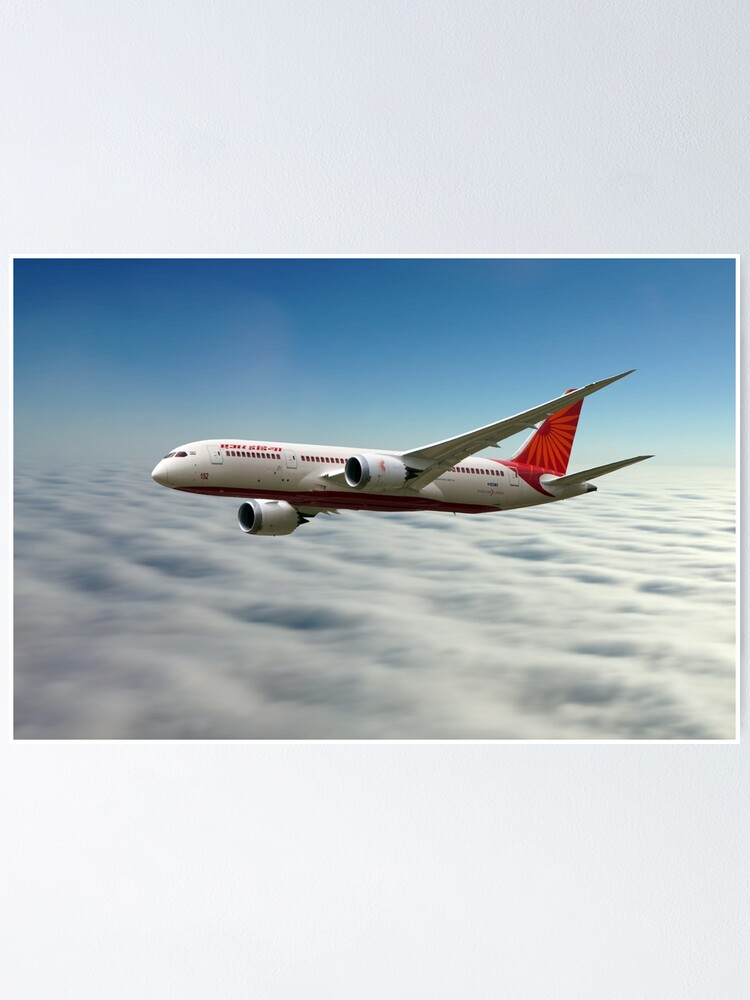 "Air India Boeing 787 Dreamliner N1008S " Poster for Sale by ...