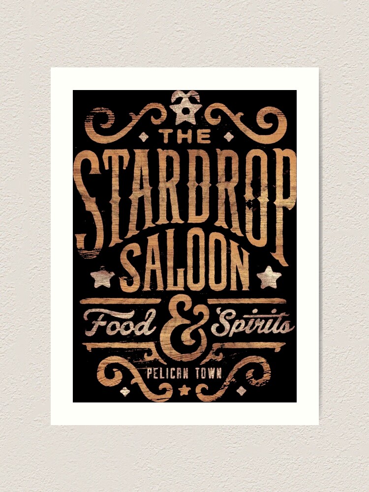 "Vintage The Stardrop - Saloon Pub Logo" Art Print for Sale by FRStudio ...