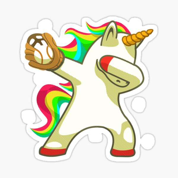 "Unicorn Dab" Sticker for Sale by PapaBujuGaming | Redbubble