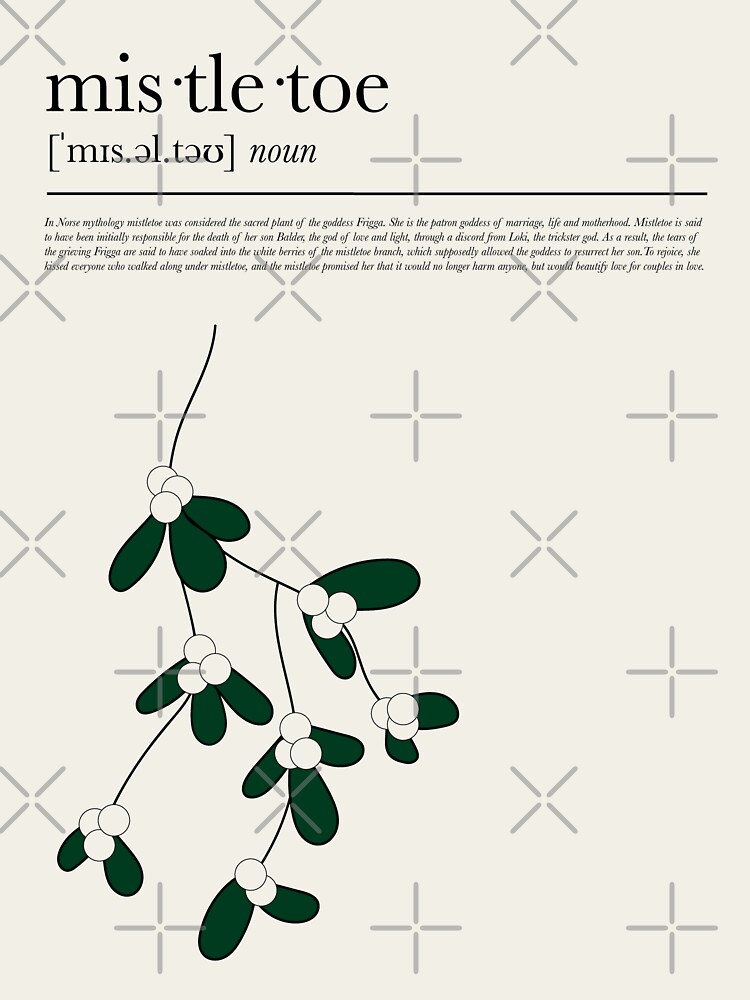 "mistletoe and norse mythology" Sticker for Sale by frickedesign ...