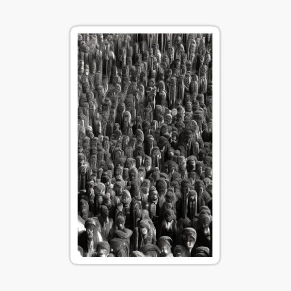 "Faceless Crowd" Sticker for Sale by TheDeepOnes | Redbubble