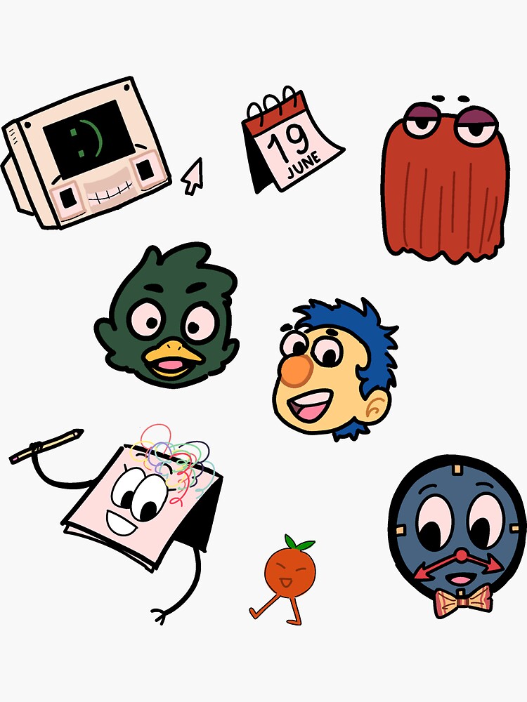 "Classic Don’t Hug Me I’m Scared (DHMIS) Sticker Sheet" Sticker for ...