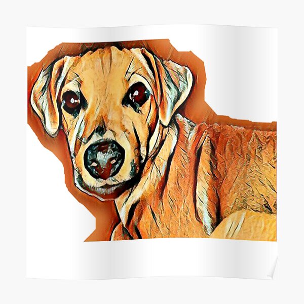 "My dog Romeo version2" Poster by KerrySewInTime | Redbubble