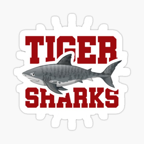 "Tiger Shark" Sticker for Sale by TheShabbyer | Redbubble