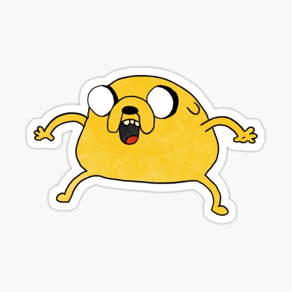 "Surprised Jake" Sticker for Sale by Nasty-Studios | Redbubble